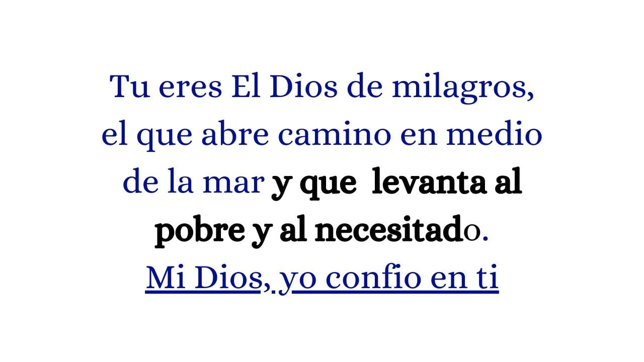 Mi Dios en ti confio - Beliefnet