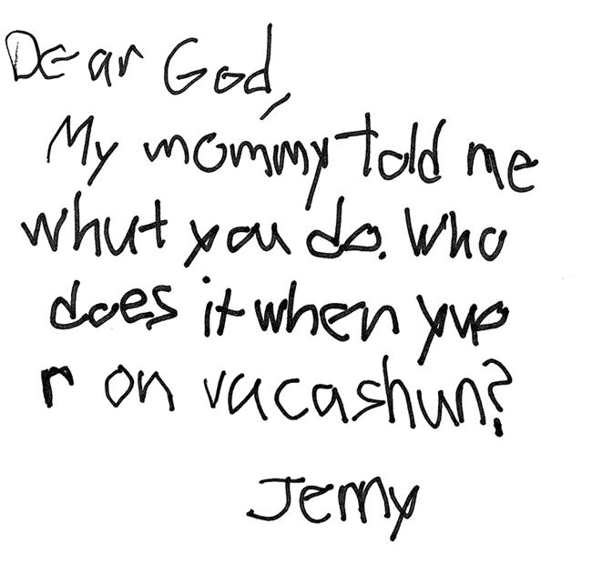 Dear God : Funny Letters from Kids to the Almighty - Beliefnet